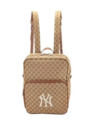 Gucci Gg Canvas New York Yankees Backpack - Pink