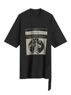 Rick Owens Jumbo Short Sleeve T-shirt - Black/pearl