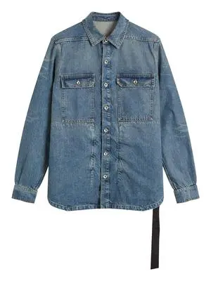 Rick Owens Denim Shirt - Washed Indigo