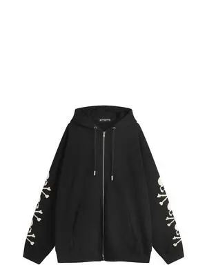 MASTERMIND WORLD Patch Zip-up Hoodie - Black