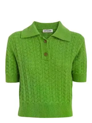 LOW CLASSIC Knitted T-shirt - Green