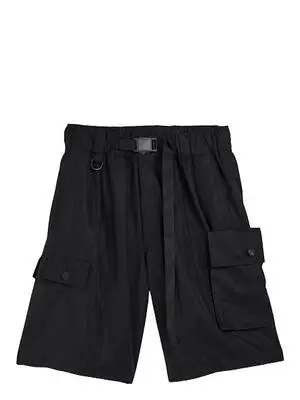Adidas Y3 Twill Shorts - Black