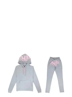 SYNA JEWELS World Logo Tracksuit - Grey/pink