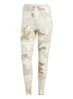 Adidas Essentials 3stripes Camo Print 7/8 Length Leggings - Alumina