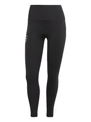 Adidas Graphic Print High-waisted 7/8 Leggings - Black