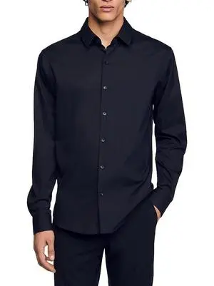 Sandro Plain Shirt - Black