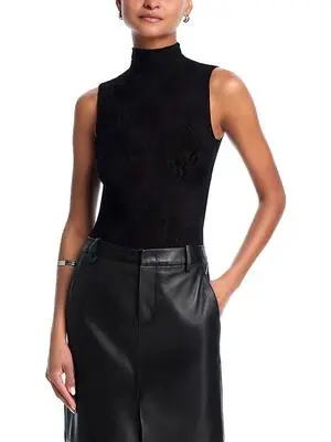 Victoria Beckham Lace Bodysuit - Black