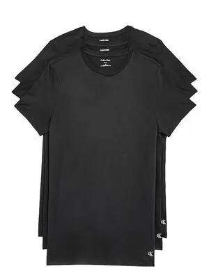 Calvin Klein Classic Crewneck Tees, Pack Of 3 - Black