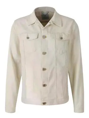 RICHARD J. BROWN Denim Trucker Jacket - Neutrals