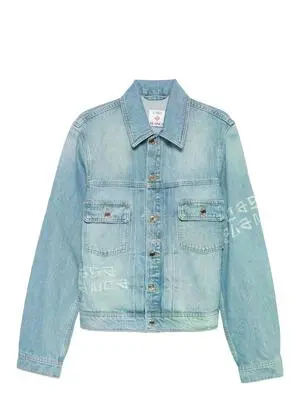 Casablanca Graffiti Denim Jacket - Blue