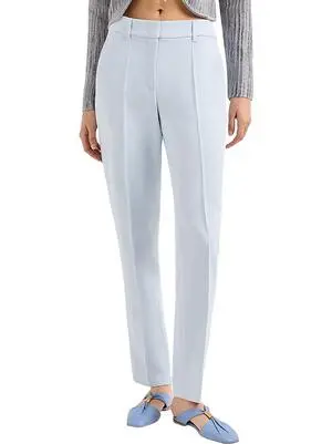 Emporio Armani Cady Crepe Tapered Pants - Zen Blue