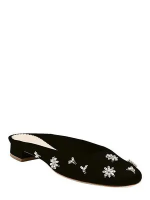Cinq À Sept Callie Embellished Mules Black/clear