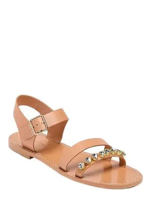 Cinq À Sept Victoria Embellished Sandals - Tawny