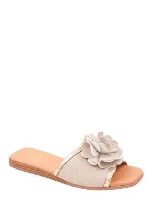 Andre Assous André Assous Kiky Slide Sandal Natural/ Platino