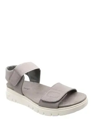 DAVID TATE Papaya Leather Slingback Sandal - Gray