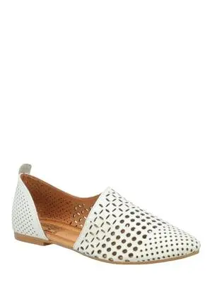 Miz Mooz Gwenna Leather D'orsay Flats - Cream