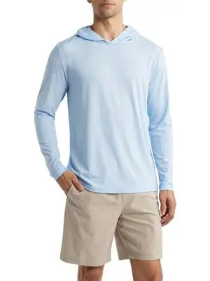 FAIR HARBOR Seabreeze Performance Pullover Hoodie - Blue Glow