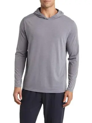 FAIR HARBOR Fair Harbor Seabreeze Performance Pullover Hoodie Heather Grey