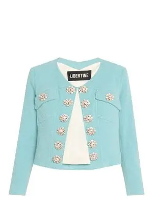 Libertine Heart Boucle Jacket - Aqu