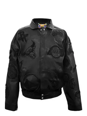 JEFF HAMILTON Nba Collage Jacket - Black