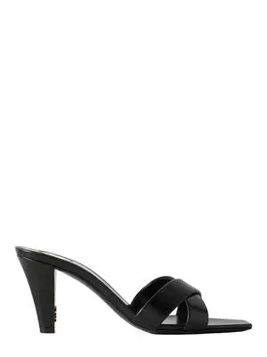Saint Laurent Jill Leather Mules - Black