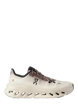 On Cloudtilt Stretch Recycled-knit Sneakers - Brown