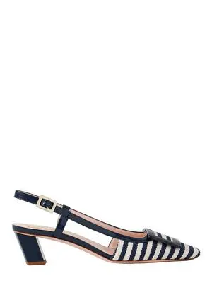 ROGER VIVIER Belle Vivier 45 Slingback Pumps - Blue