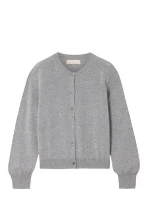 DAUGHTER &Daughter Enya Mélange Cashmere And Cotton-blend Cardigan