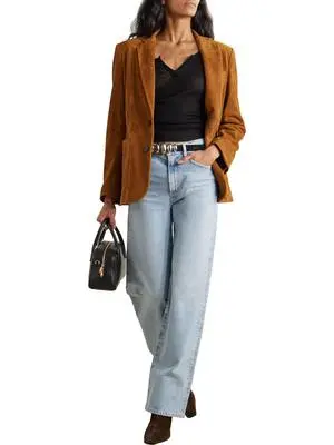 AGOLDE AGOLDE Harper Mid-Rise Straight-Leg Jeans Light Denim
