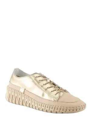SPRING STEP SHOES Surana Leather Sneakers - Gold