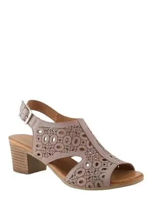SPRING STEP SHOES Kovach Leather Slingback Sandals - Taupe
