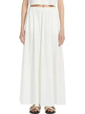 MM BY MAX MARA Mm Roal Modal Blend Maxi Skirt - White