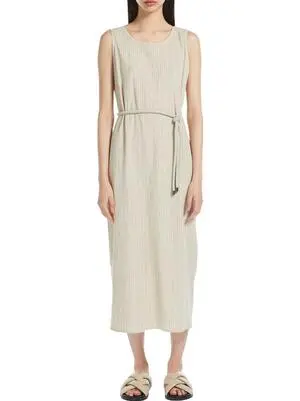 MM BY MAX MARA MM Global Tie Waist Sleeveless Maxi Dress