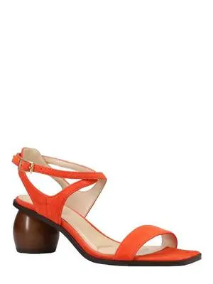 Pelle Moda Pelle Moda Laika Ankle Strap Sandal Red Orange