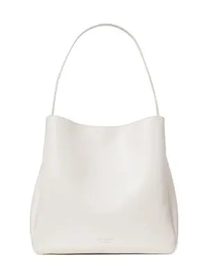 Kate Spade New York Kate Spade New York Large Grace Leather Shoulder Bag Cream