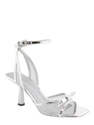 Bcbgmaxazria Rino Ankle-strap Sandals - Silver