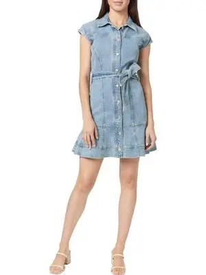 Habitual Belted Denim Mini Dress - Paloma