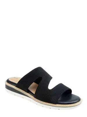 Me Too Me Too Ailee Wedge Slide Sandal Black