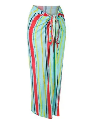 AMIR SLAMA Striped Beach Skirt - Multicolour