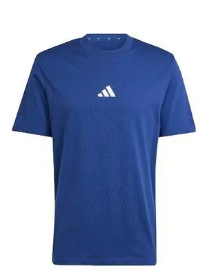 Adidas Essentials Small Logo Single Jersey T-shirt - Dark Blue/white