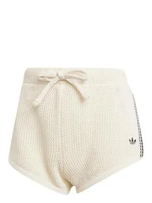 Adidas Premium Crochet Sprinter Shorts - Wonder White