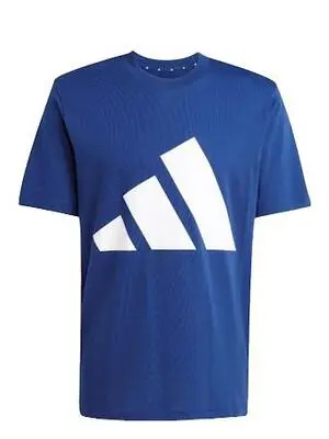 Adidas Essentials Big Logo Tee Shirt Dark Blue/white