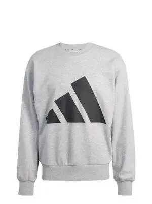 Adidas Essentials Big Logo French Terry Sweatshirt Medium Grey Heather/black