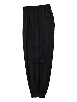 Adidas Y3 Rayon Twill Tracksuit Bottoms - Black