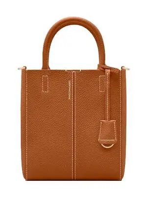 MAISON DE SABRE Leather Mini Soft Tote - Pecan Nude