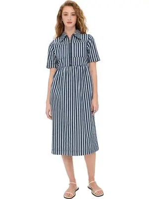 ALIGNE Gabriella Striped Dress - Blue Stripe