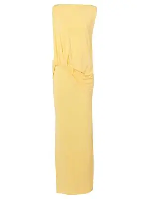 Jacquemus Peplo Jersey Maxi Dress - Yellow