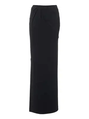 Jacquemus Peplo Maxi Skirt - Black