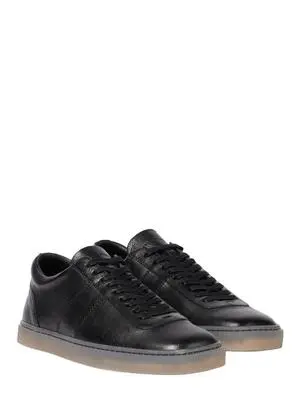 LEMAIRE Linoleum Leather Low-top Sneakers - Black