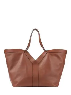 Saint Laurent Y Leather Tote - Brown
